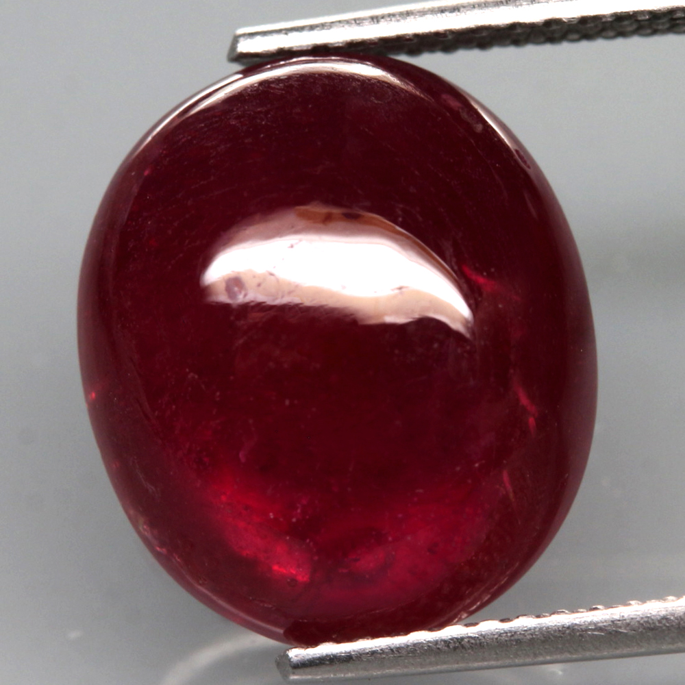 9.92Ct. Natural Ruby Top Red Oval Cabochon Mozambique Big Gem Good ...